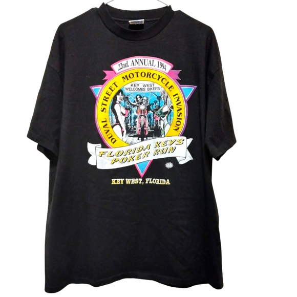 Hanes | Shirts | 994 Florida Keys Poker Run 1995 Bike Week Daytona ...